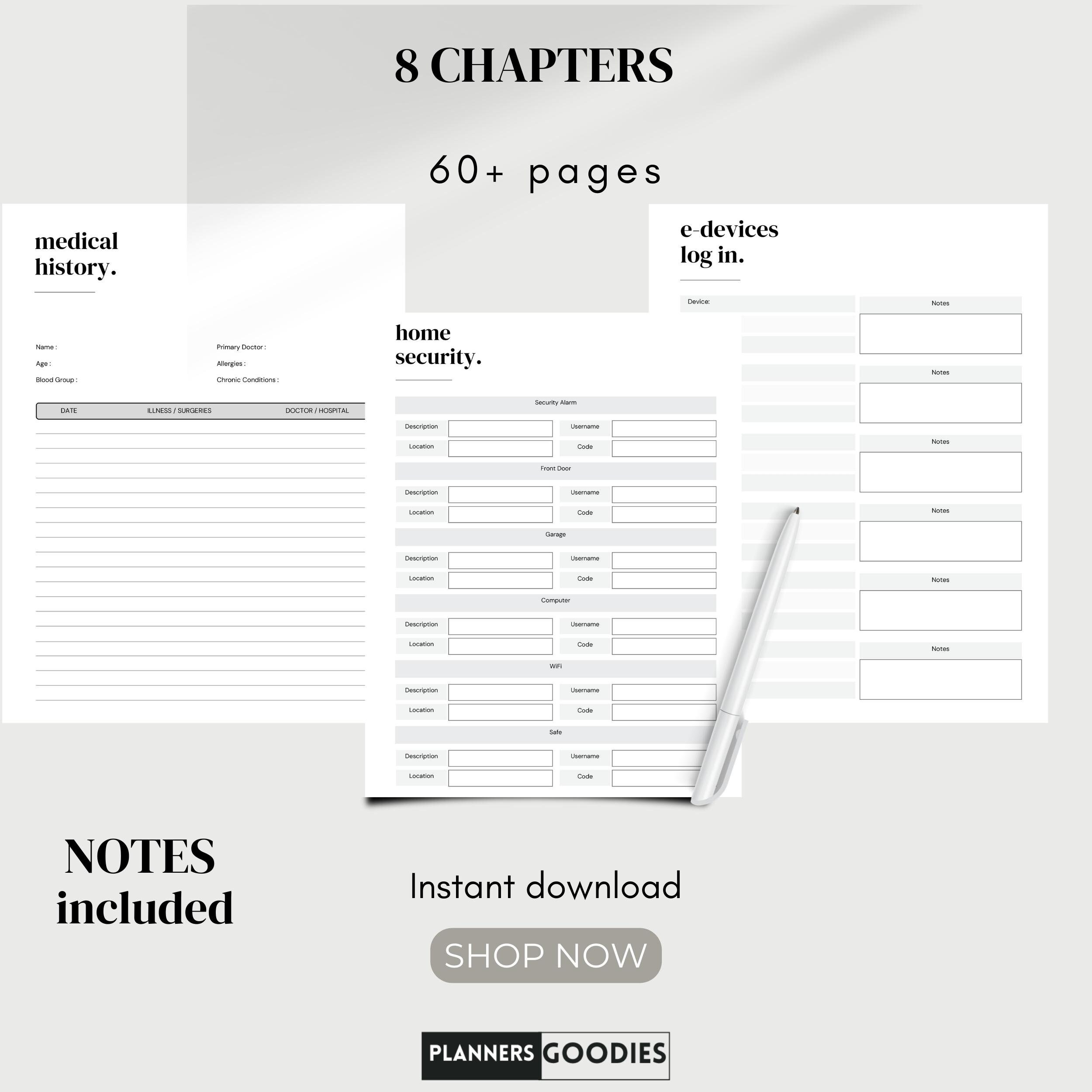 End of Life Planner Printable, Peace of Mind Planner, Death Binder ...