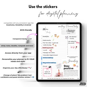 Digital Stickers Bundle Goodnotes Floral Patterns Sticker Planners ...