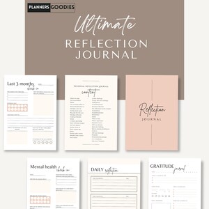 Self Reflection Journal Printable| Mental Health Journal | Digital ...