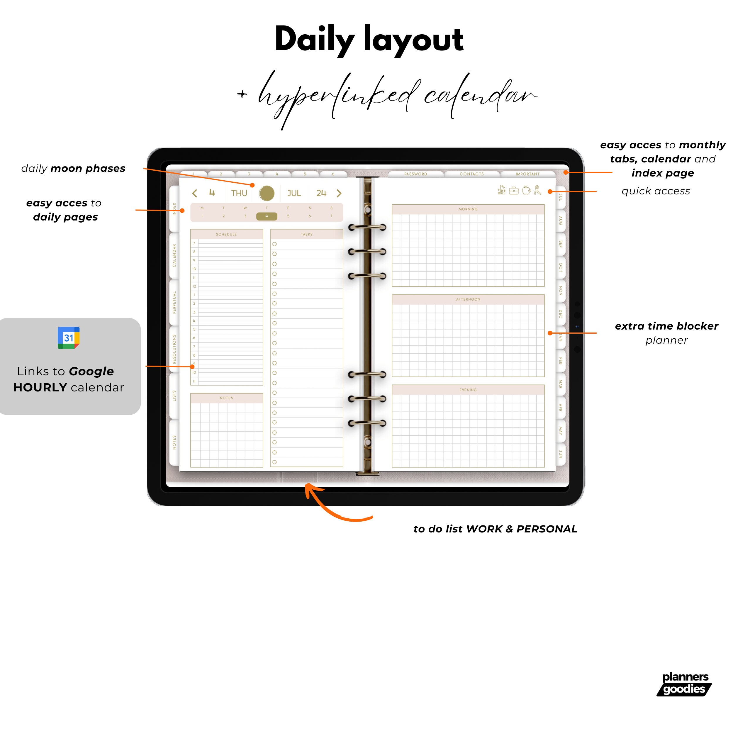 Mid Year Digital Planner 2024 2025, Digital Goodnotes Template iPad ...