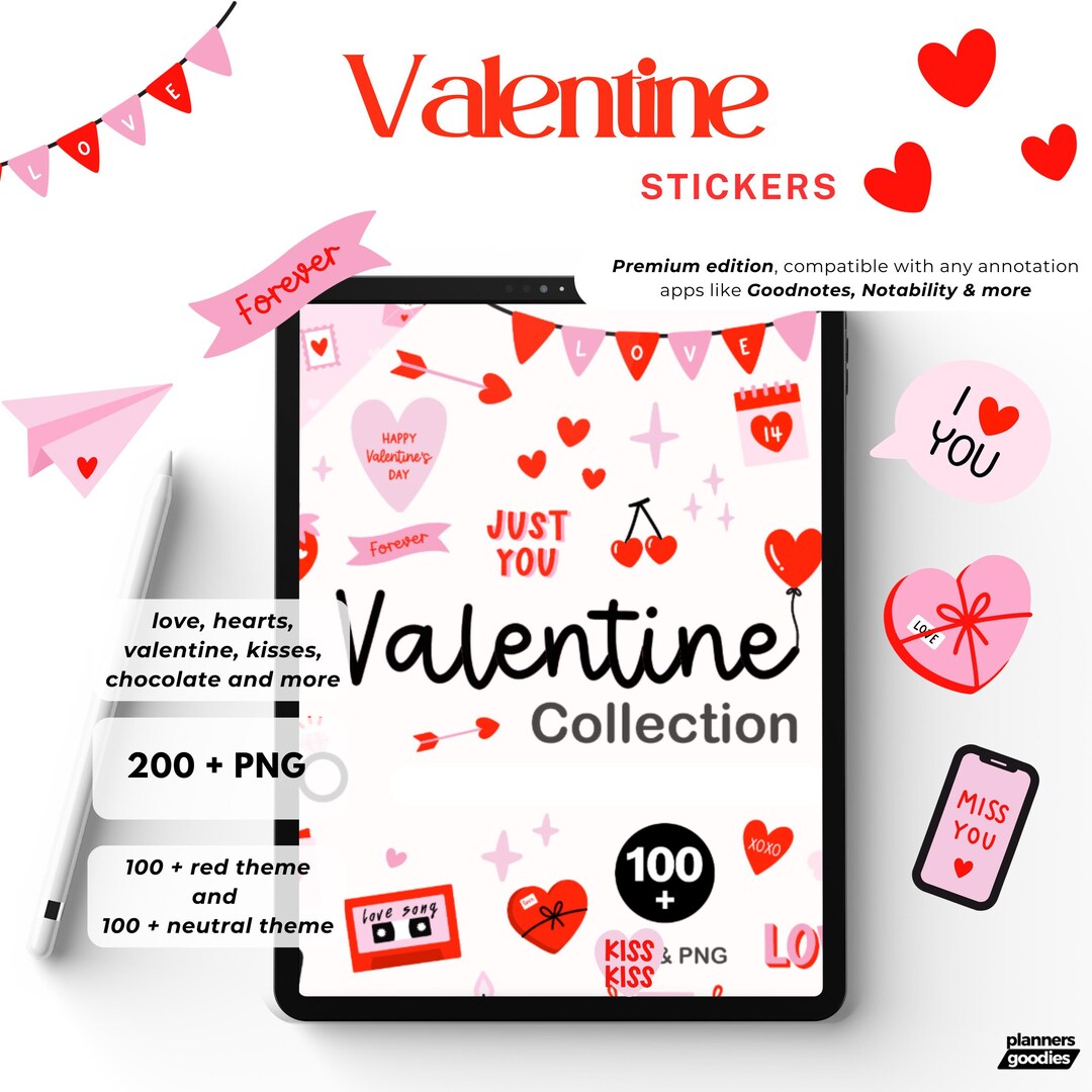 Valentine Stickers PNG Cherry PNG Valentine Day Digital Sticker for ...