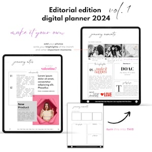 Undated Digital Planner Digital Journal Digital for Goodnotes Template ...