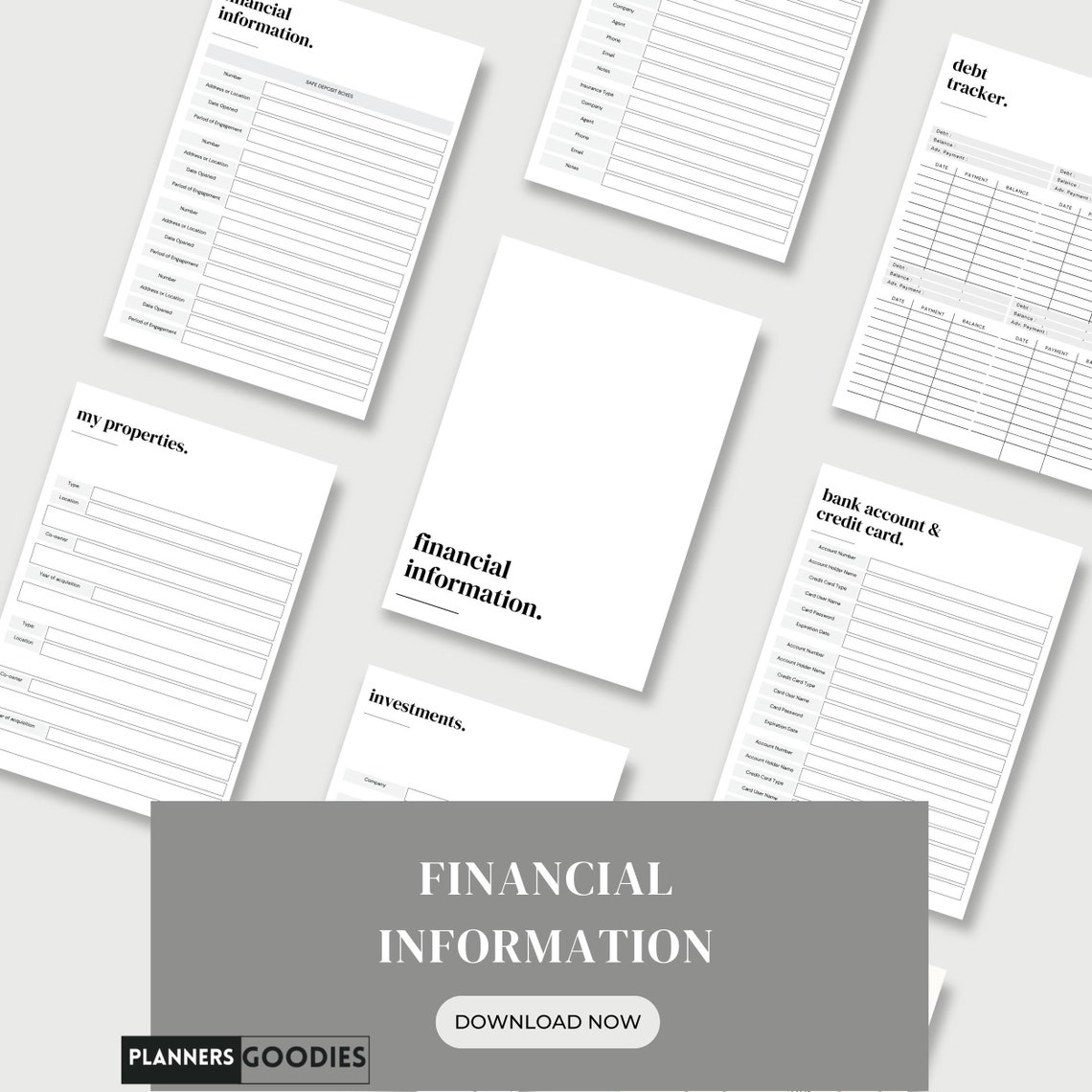 End of Life Planner Printable Peace of Mind Planner Estate Planning ...