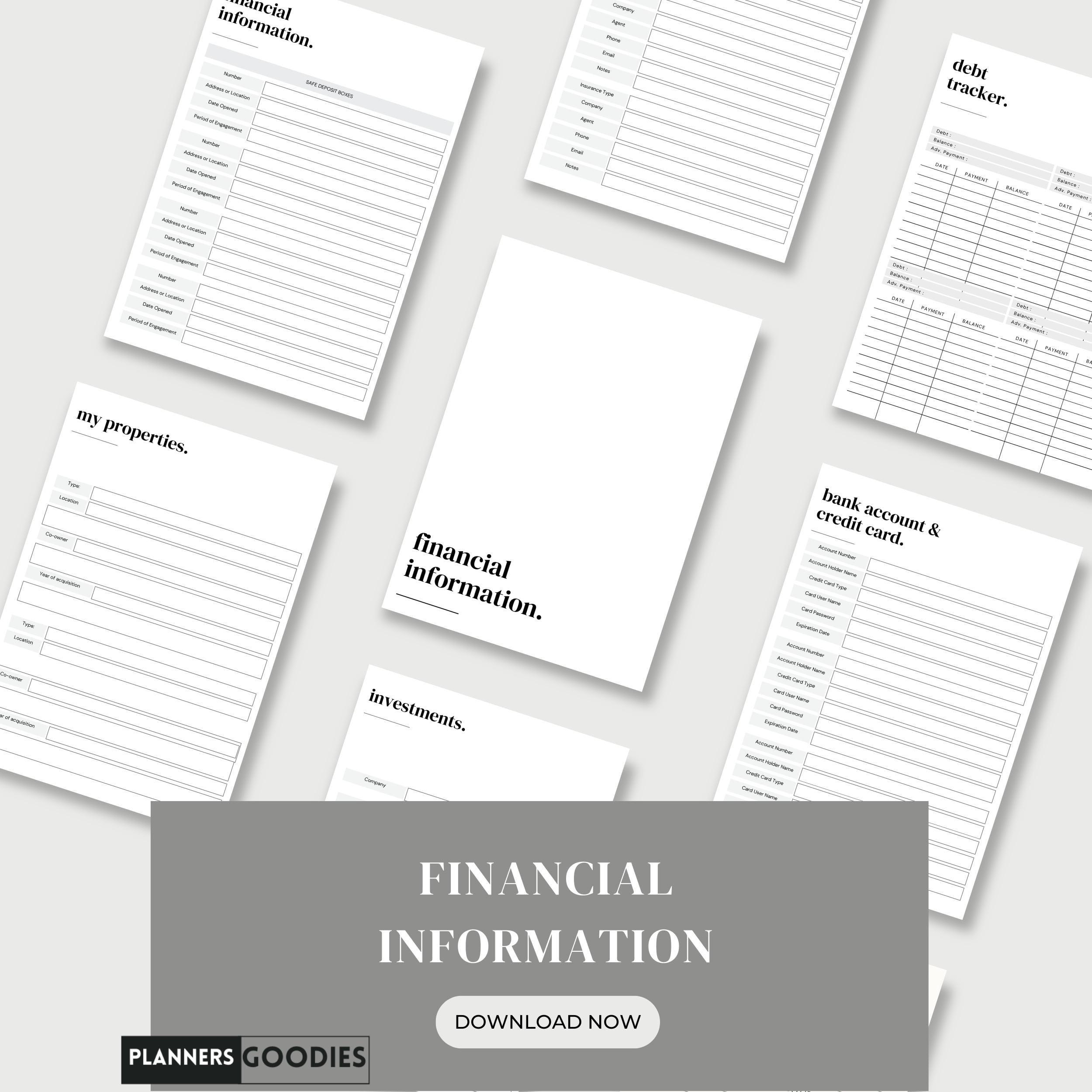 End of Life Planner Printable, Peace of Mind Planner, Death Binder ...