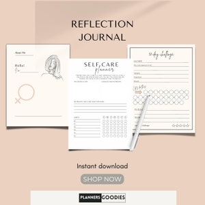 Self Reflection Journal Printable| Mental Health Journal | Digital ...