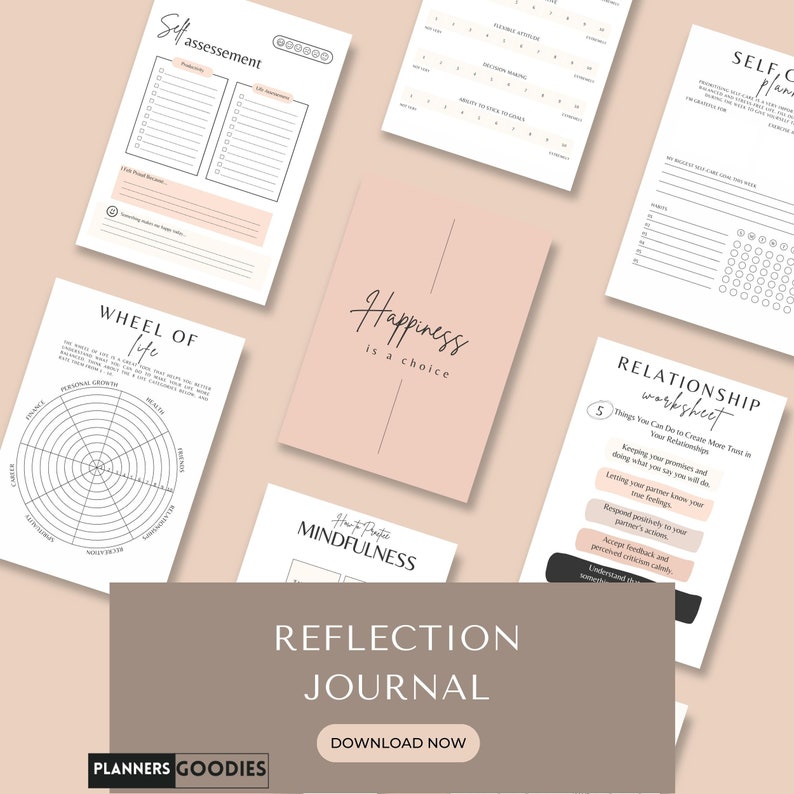 Self Reflection Journal Printable Mental Health Journal - Etsy