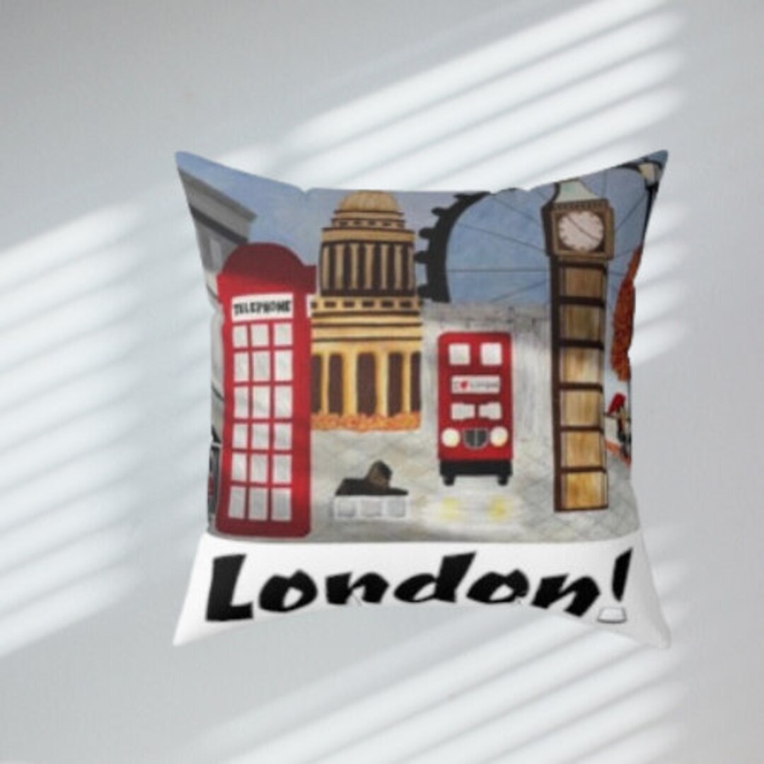 I Love London Throw Pillow (white) - Etsy