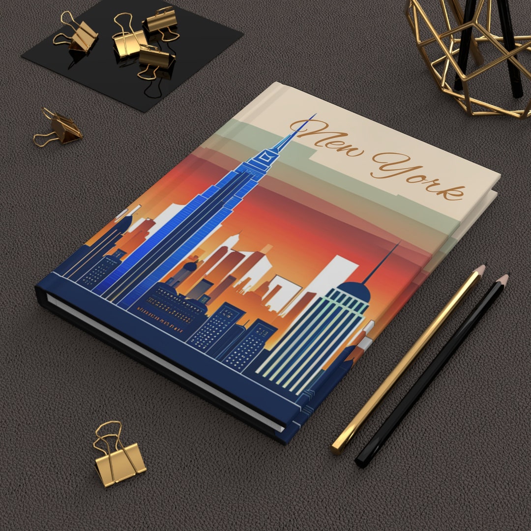 New York City Skyline Travel Journal Hardcover Diary - Etsy