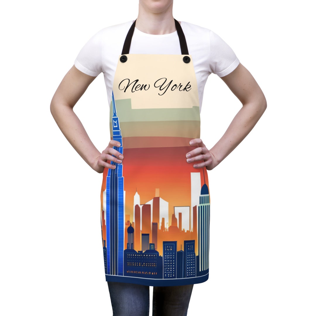 New York City Skyline Apron - Etsy