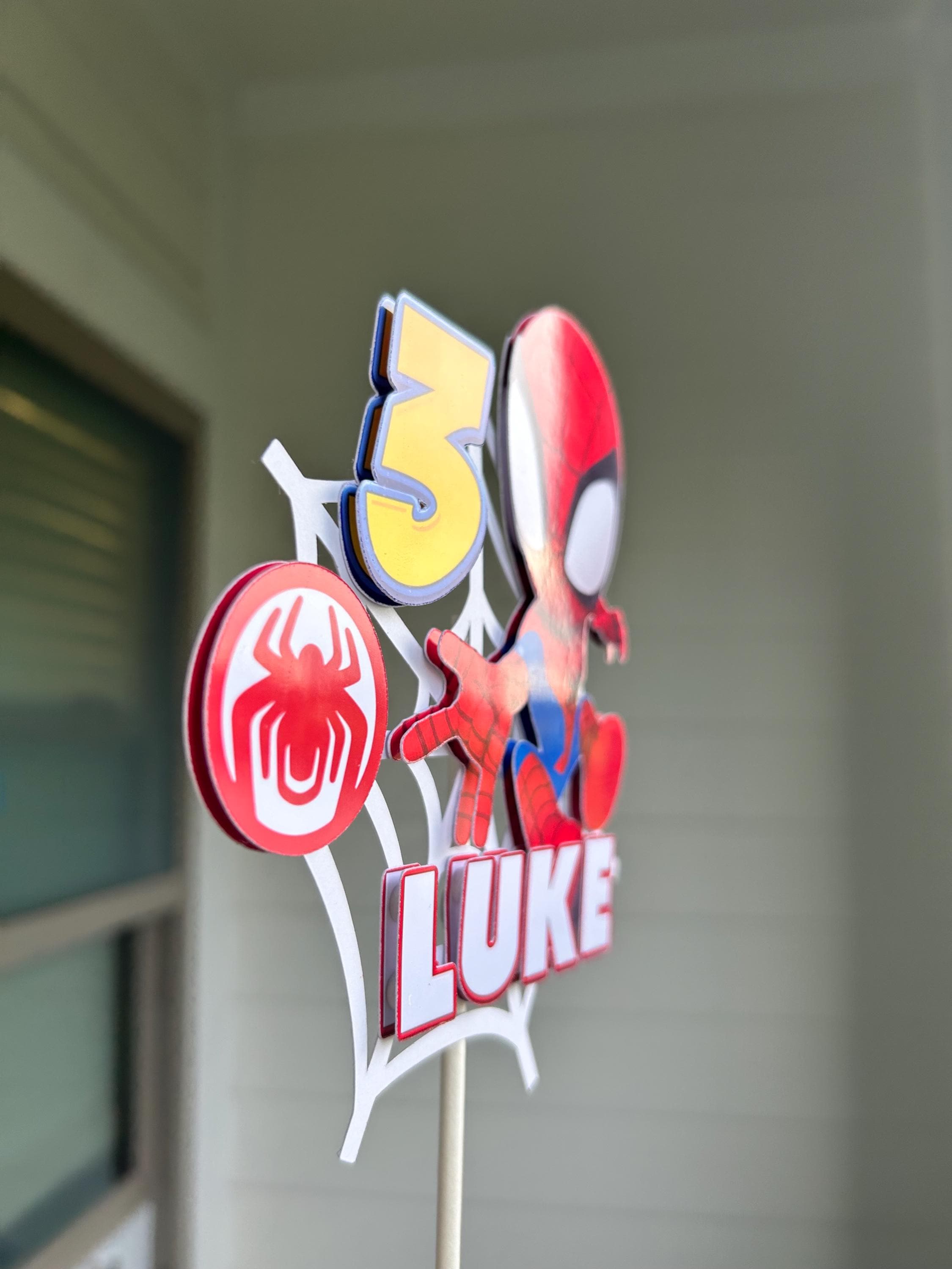 3D Spidey Cake Topper (custom) - Etsy