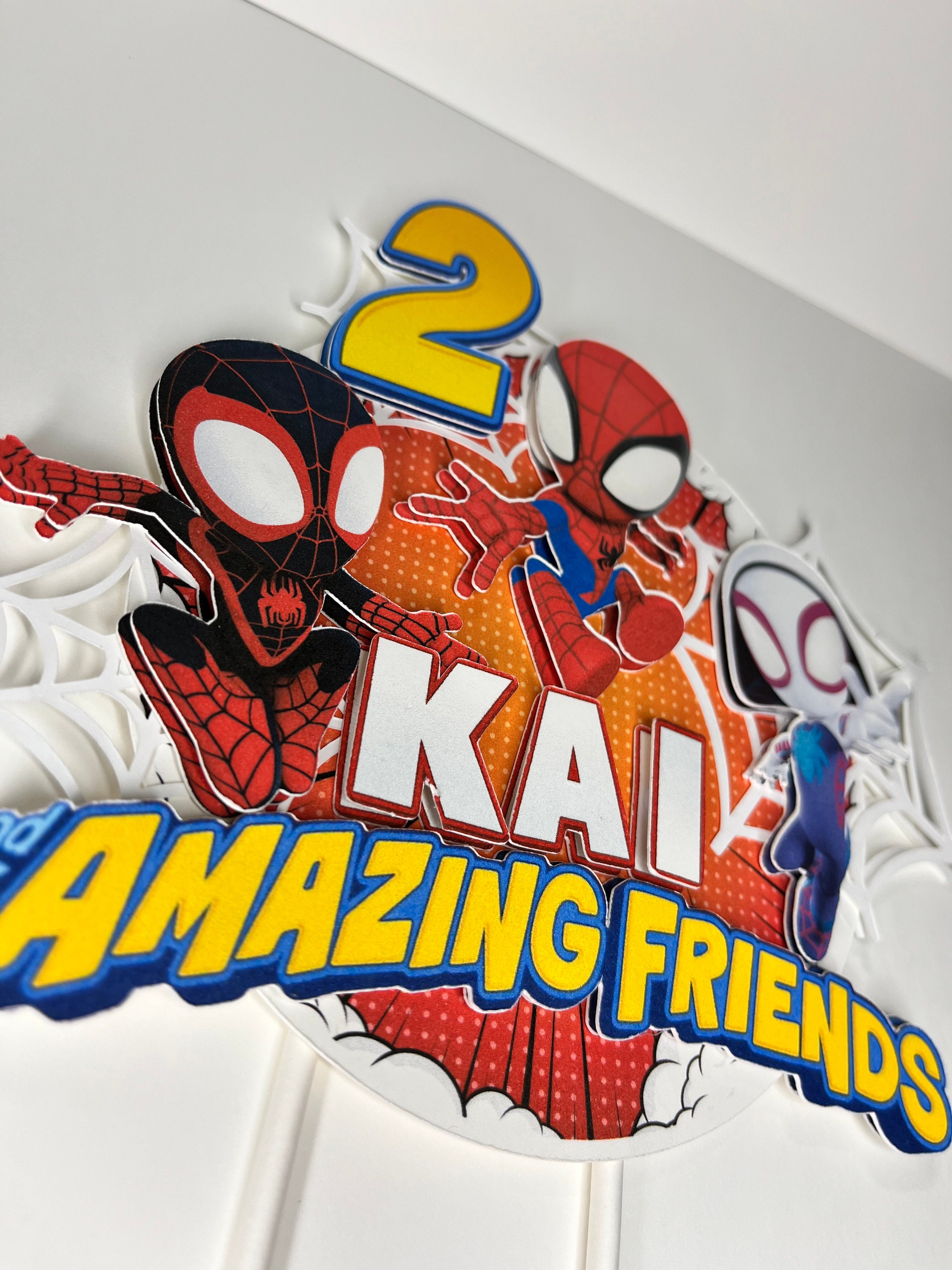 3D Spidey and His Amazing Friends Cake Topper custom - Etsy