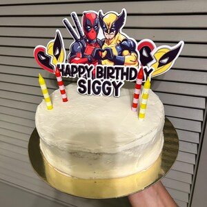 3D Deadpool and Wolverine Cake Topper (custom) 3 Pcs - Etsy