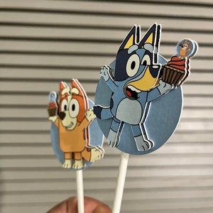 3D Bluey Cupcake Toppers! - Etsy