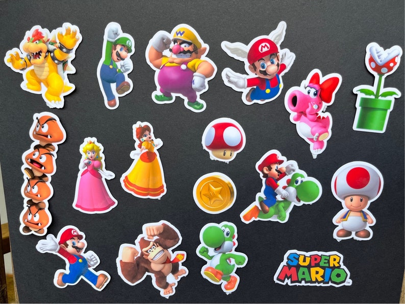 Super Mario Bros Sticker Bundle - Etsy