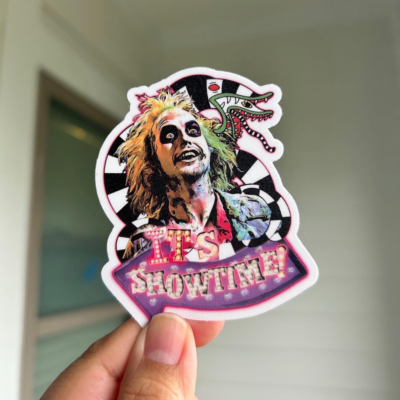 Beetlejuice Waterproof Matte Sticker! - Etsy