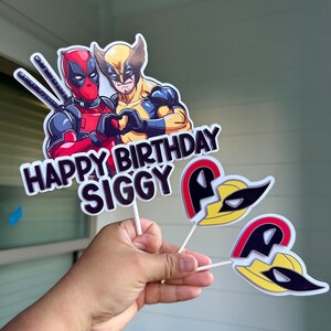 3D Deadpool and Wolverine Cake Topper (custom) 3 Pcs - Etsy