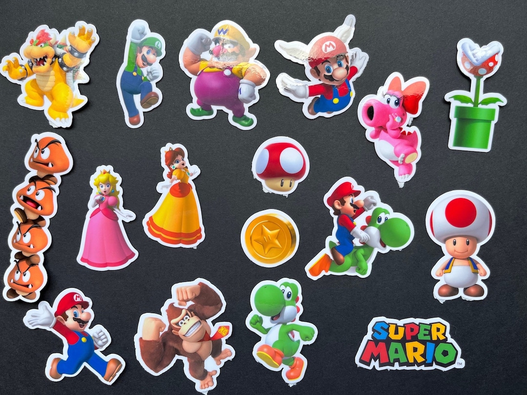 Super Mario Bros Sticker Bundle! - Etsy