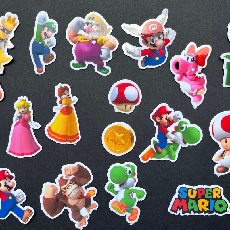 Super Mario Bros Stickers - Etsy
