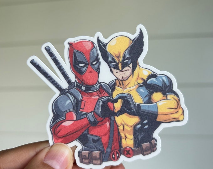 Deadpool and Wolverine Waterproof Sticker. - Etsy