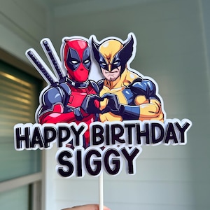 3D Deadpool and Wolverine Cake Topper (custom) 3 Pcs - Etsy