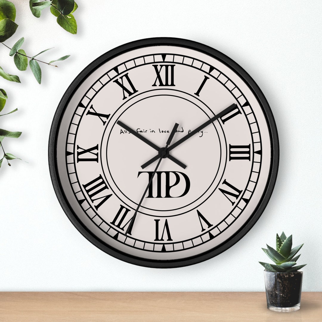 TTPD Taylor Swift Wall Clock, Eras Tour Decor, Tortured Poets ...