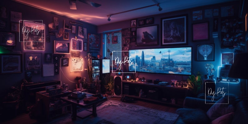 8 Twitch Streamer Room Zoom Backgrounds Zoom Background - Etsy