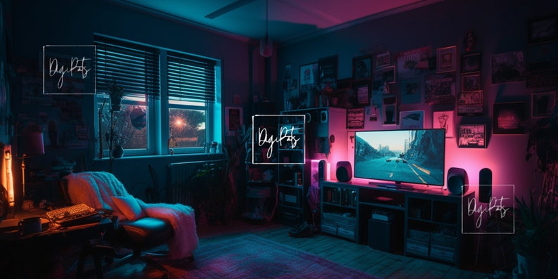 8 Twitch Streamer Room Zoom Backgrounds Zoom Background - Etsy Ireland