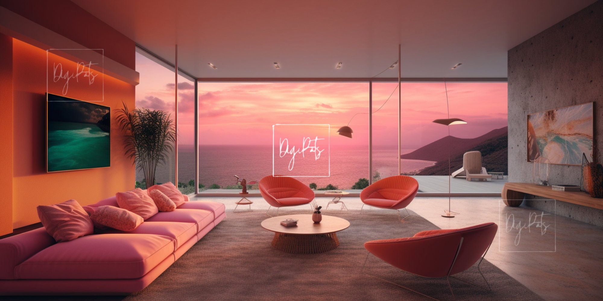 8 Ocean View Zoom Background Zoom Background Home Office - Etsy