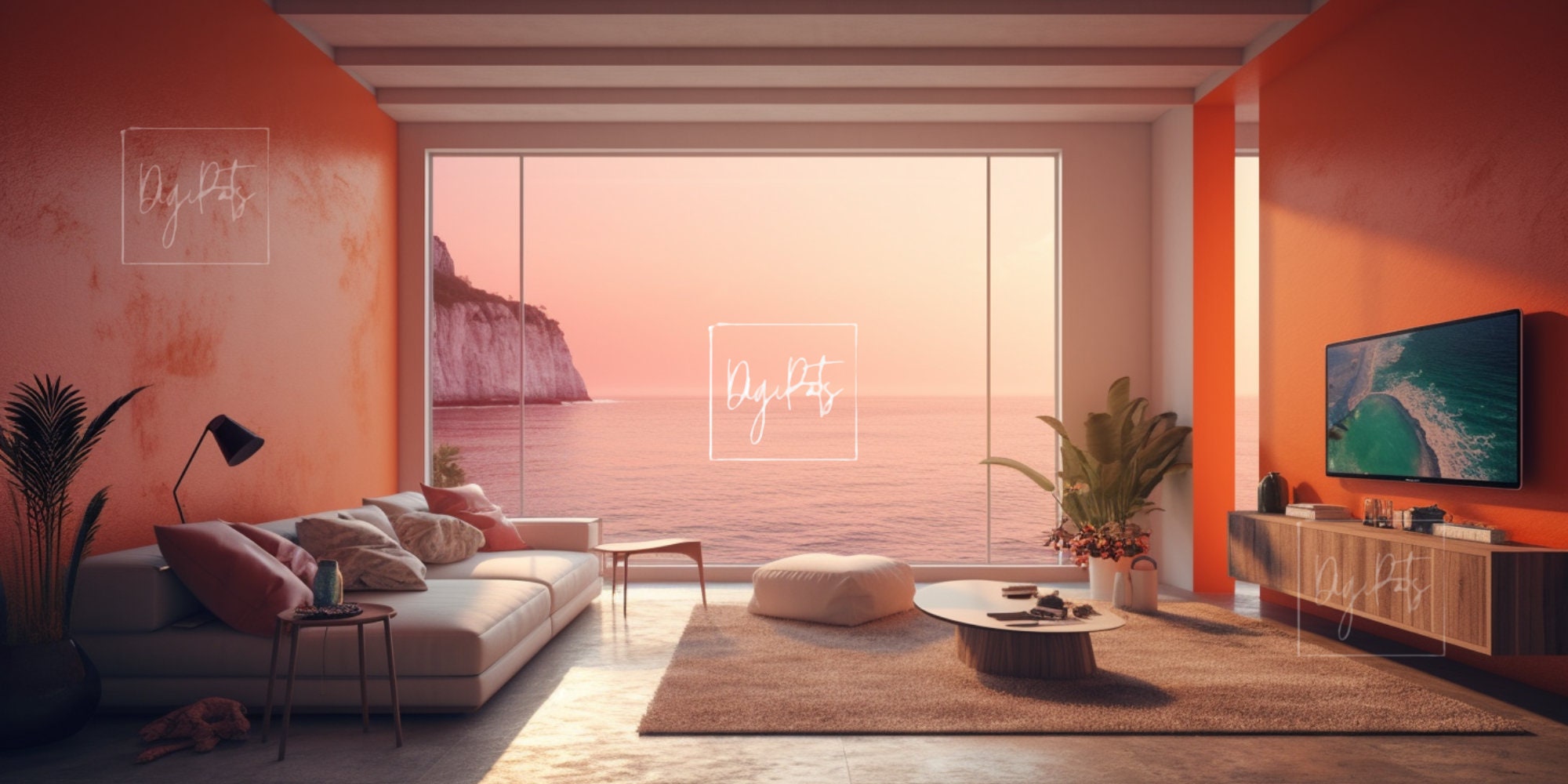 8 Ocean View Zoom Background Zoom Background Home Office - Etsy