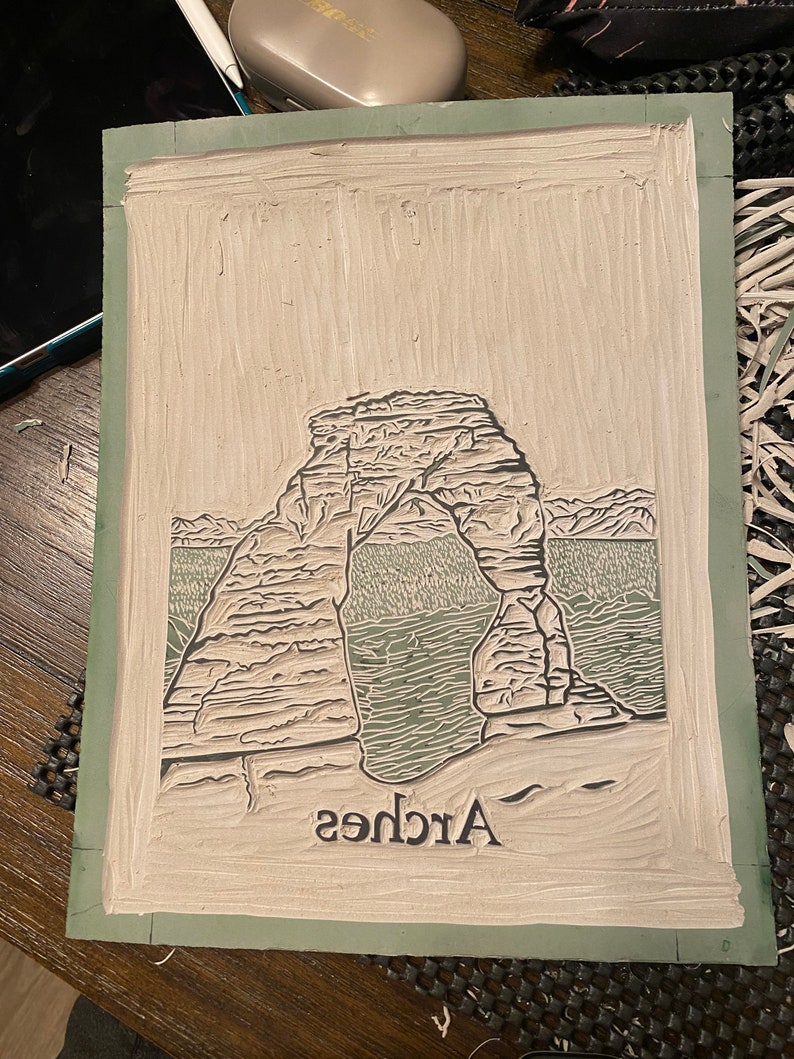 Arches Relief Print - Etsy