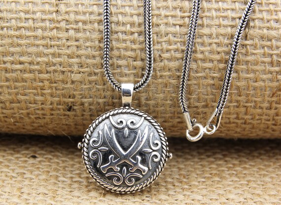 925 Sterling Silver Taweez Locket - Islamic Crossed Z… - Gem