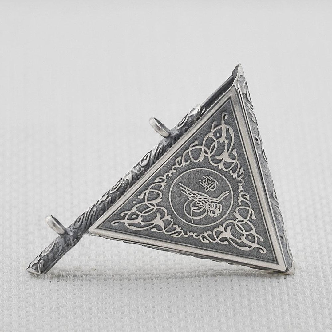 Large Triangle Taweez Holder Locket - 925 Sterling Silver Pendant ...