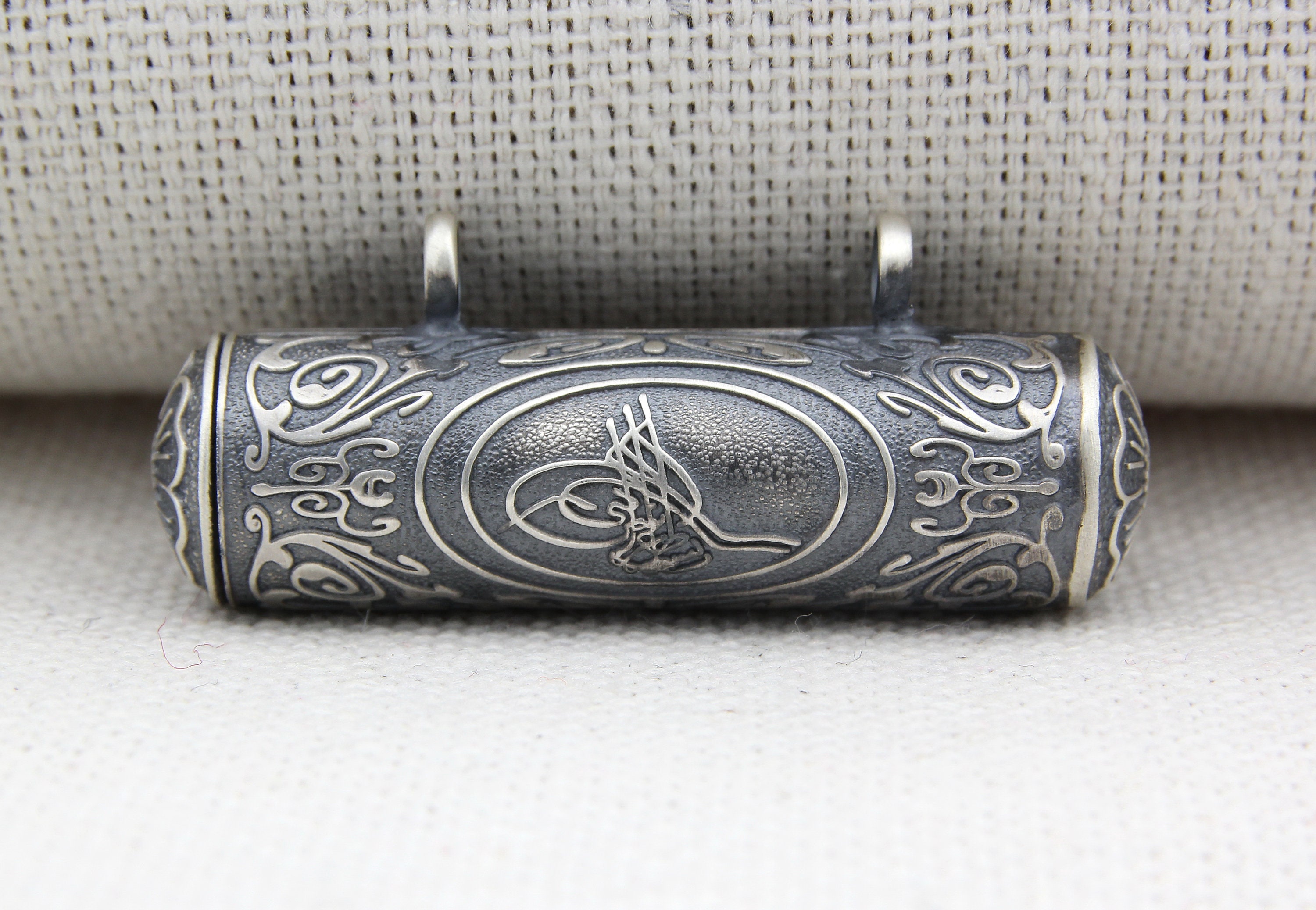 Cylinder Tube Taweez Locket 925 Sterling Silver Pendant Necklace Prayer ...