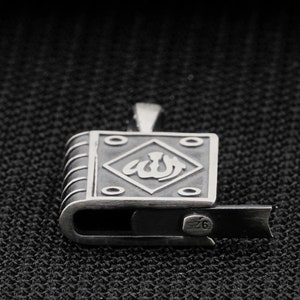 Small Taweez Locket 925K Sterling Silver Necklace Pendant in Book Form ...