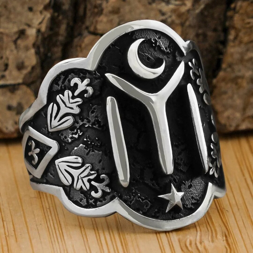Sterling Silver Turkish Archer Ring: Handmade Kayi Boyu Zihgir Thumb ...
