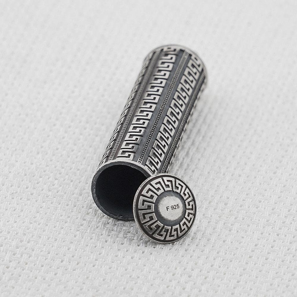 Large Cylinder Designed 925 Sterling Silver Amulet Taweez Holder ...