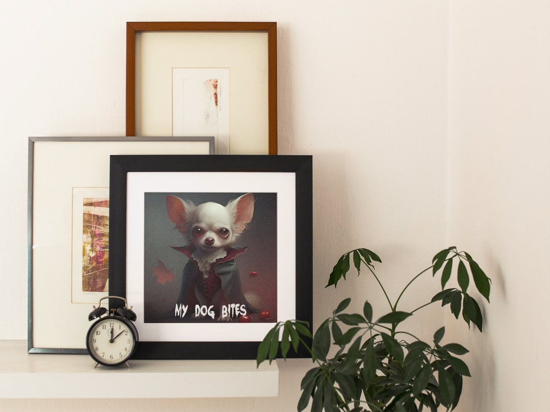 My Dog Bites Poster - Etsy