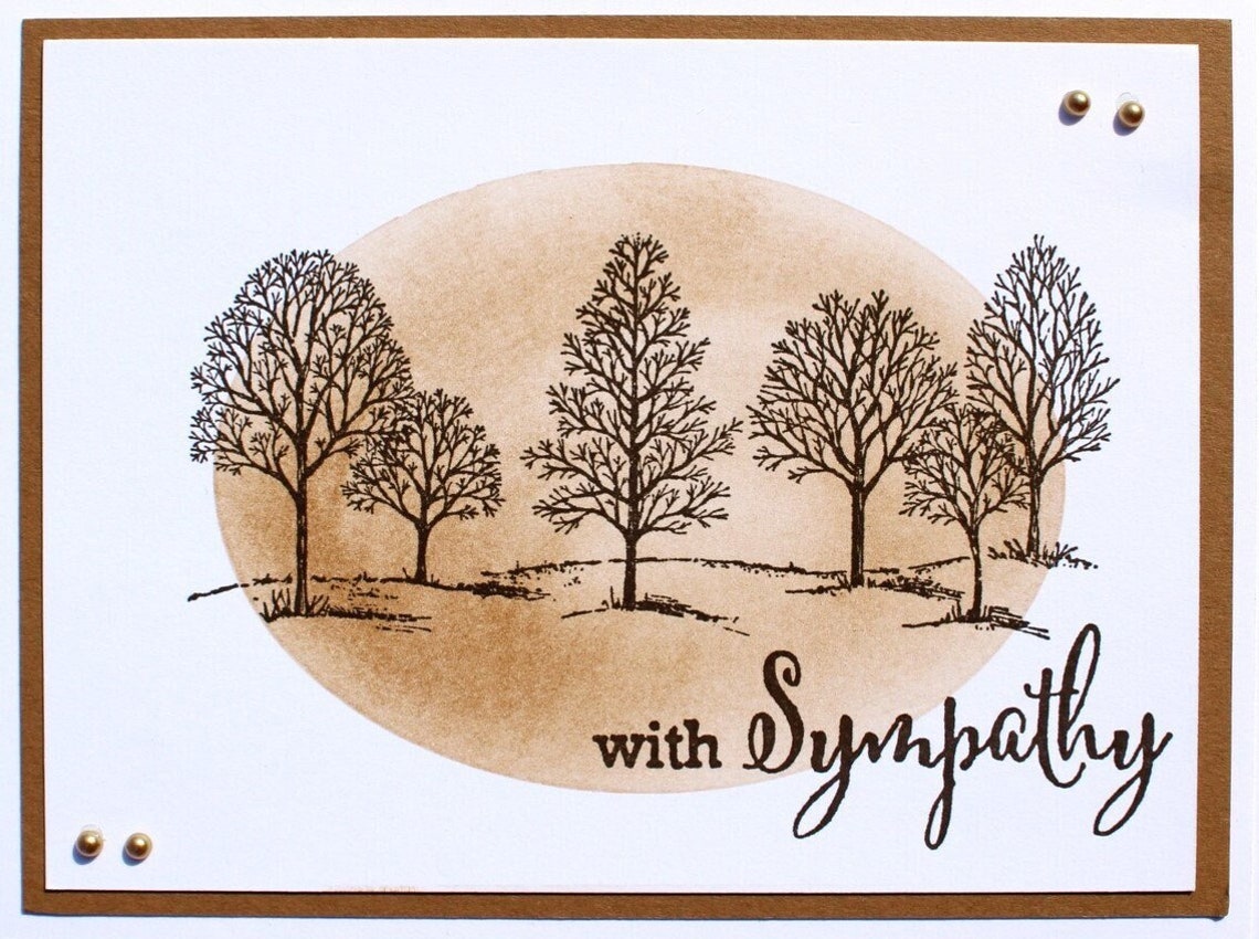 Trees Sympathy Card - Etsy