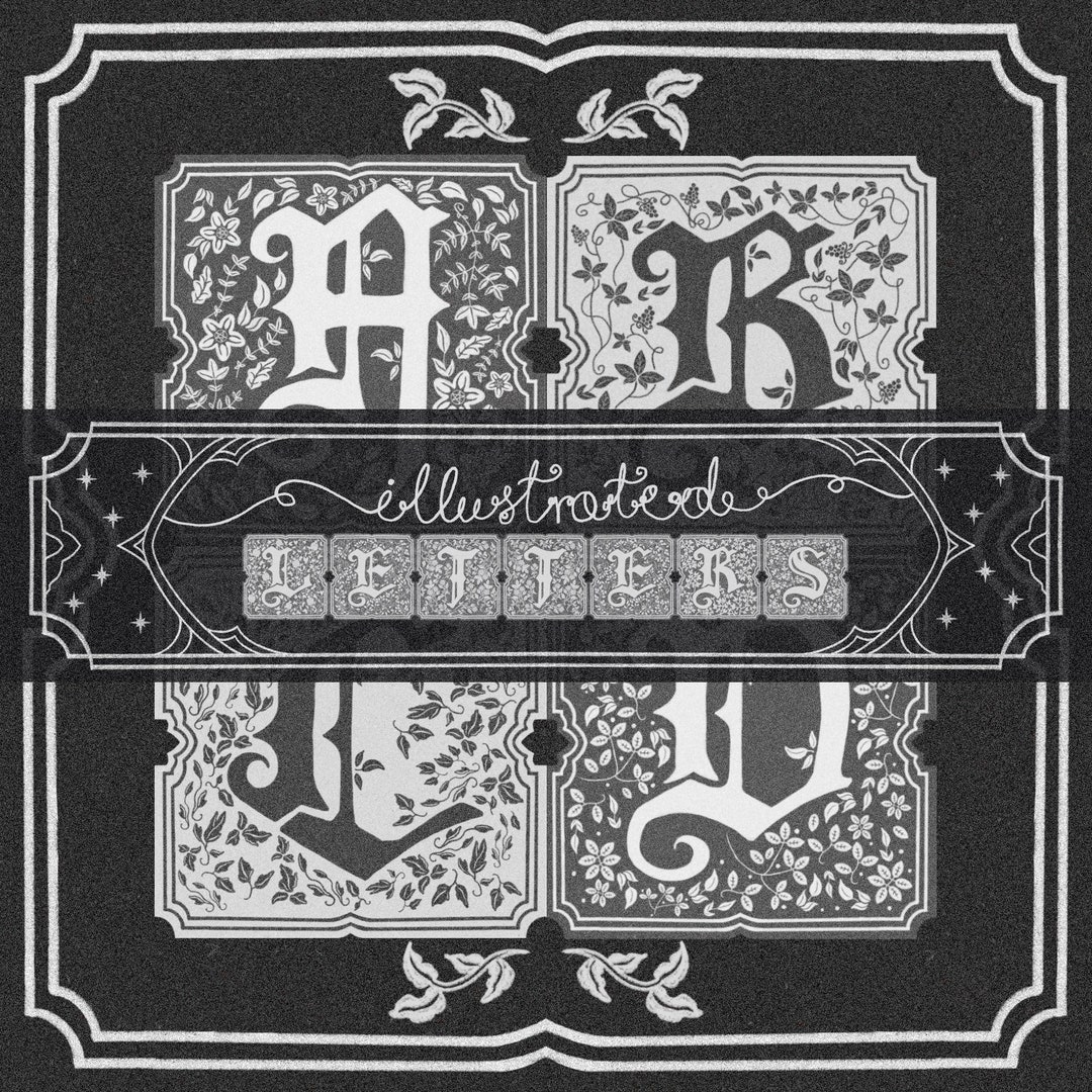 Illustrated Letters - Etsy