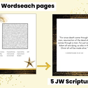 Jehovah Witness Wordsearch Puzzle Printable Adults Kids Jw Word Search ...