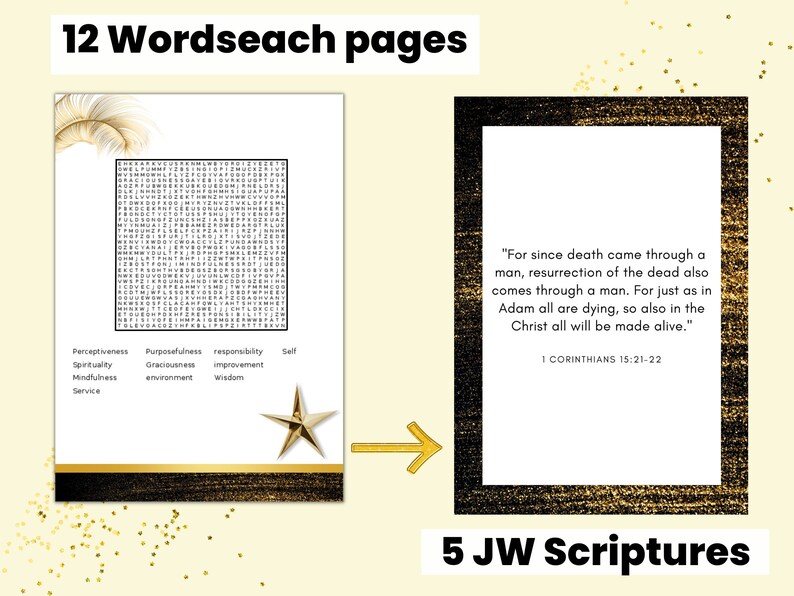 Jehovah Witness Wordsearch Puzzle Printable Adults Kids Jw Word Search ...