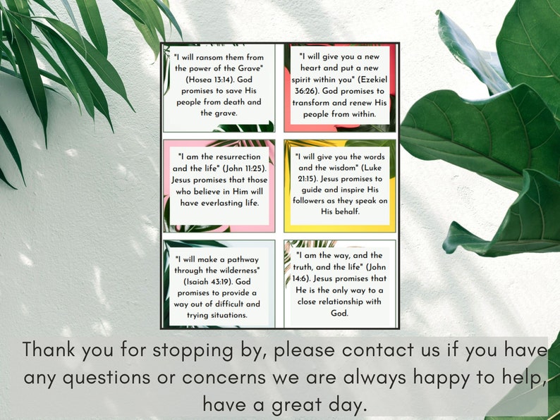 Jehova JW Promise Cards Gods Promises Cards Printable Digital Download ...