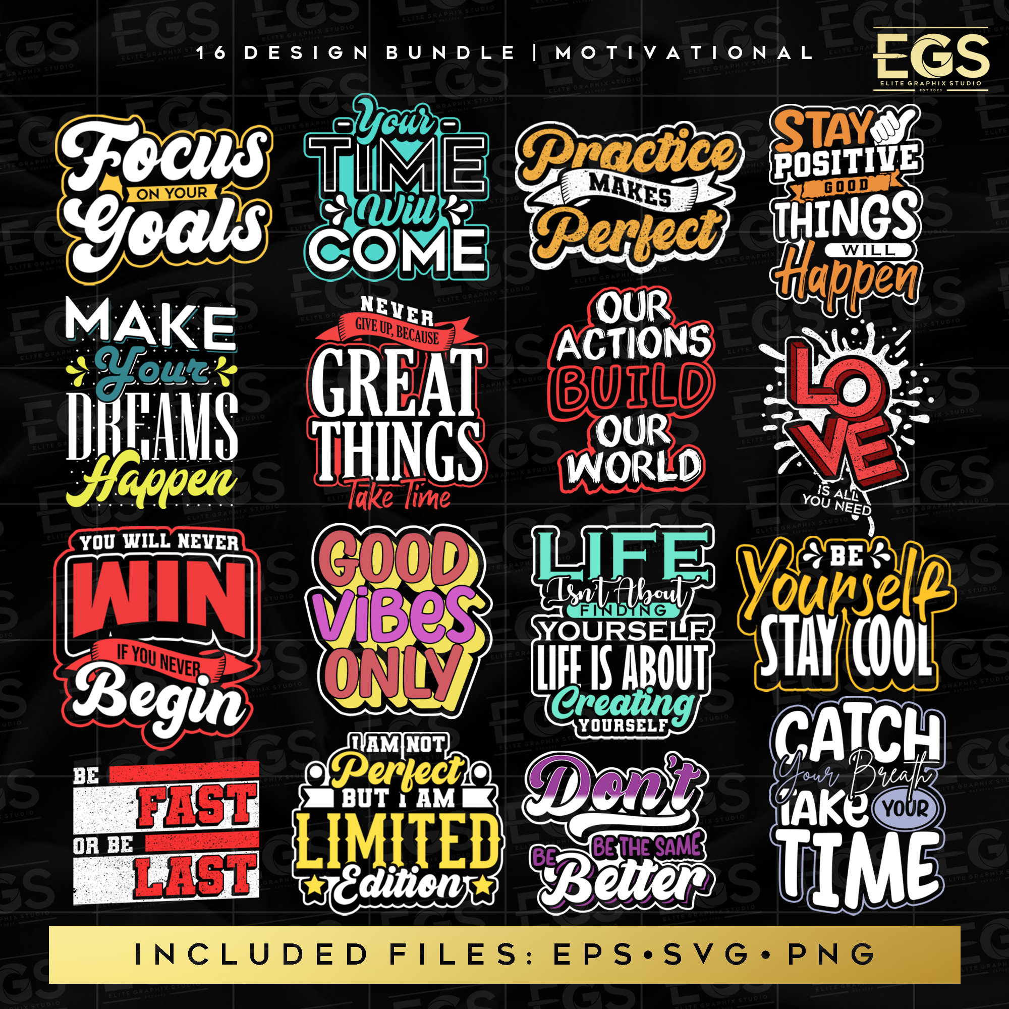 Premium Motivational Designs Bundle Svg Quotes Svg - Etsy