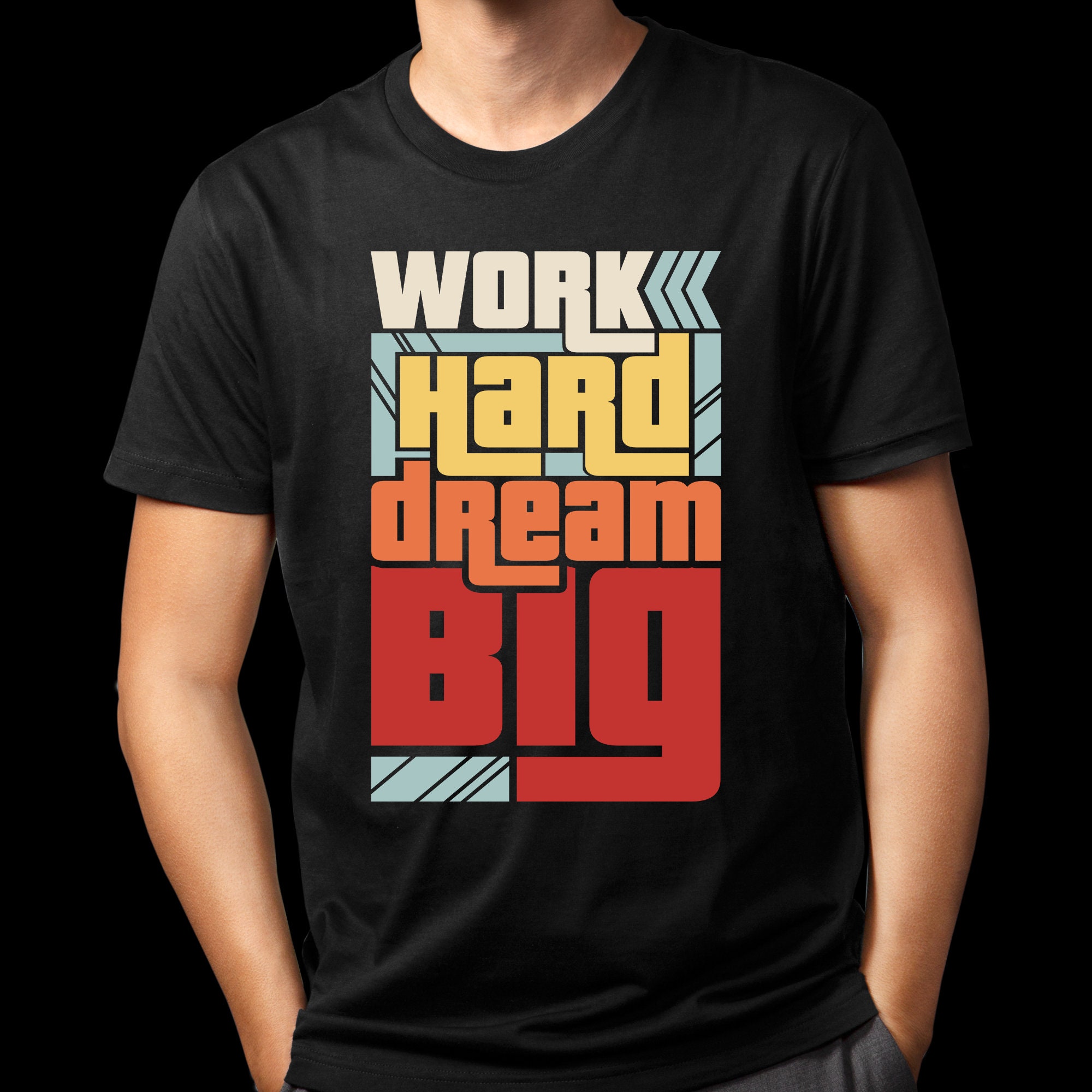 Work Hard Dream Big Svg Motivational Svg Hustle Svg - Etsy