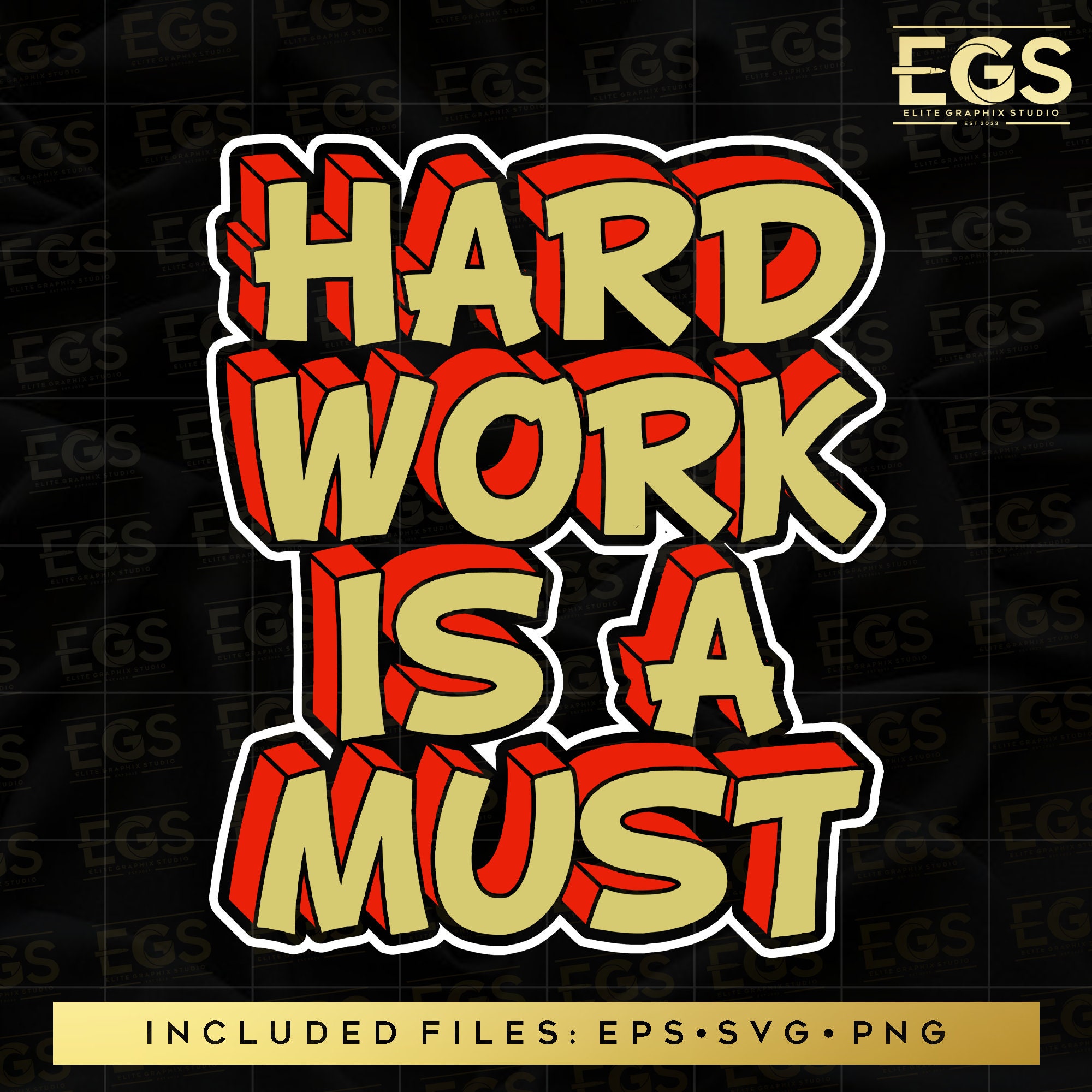Hardwork is A Must Svg, Motivation Svg, Quotes Svg, Sayings Svg ...