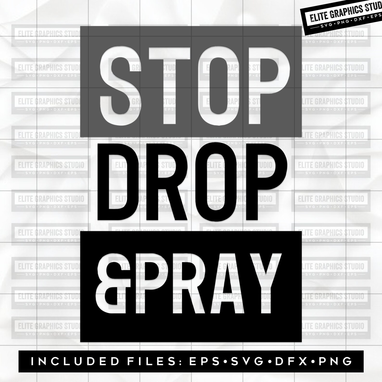 Stop Drop and Pray Svg, Prayer Svg, Jesus Design Svg, Scripture Svg ...