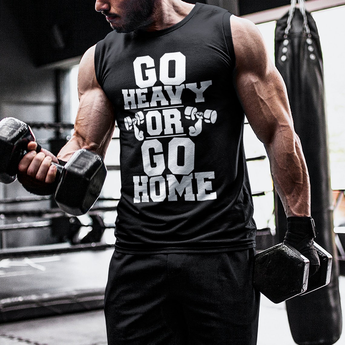 Go Heavy or Go Home Svg Hard Work Svg Workout Svg Quote - Etsy