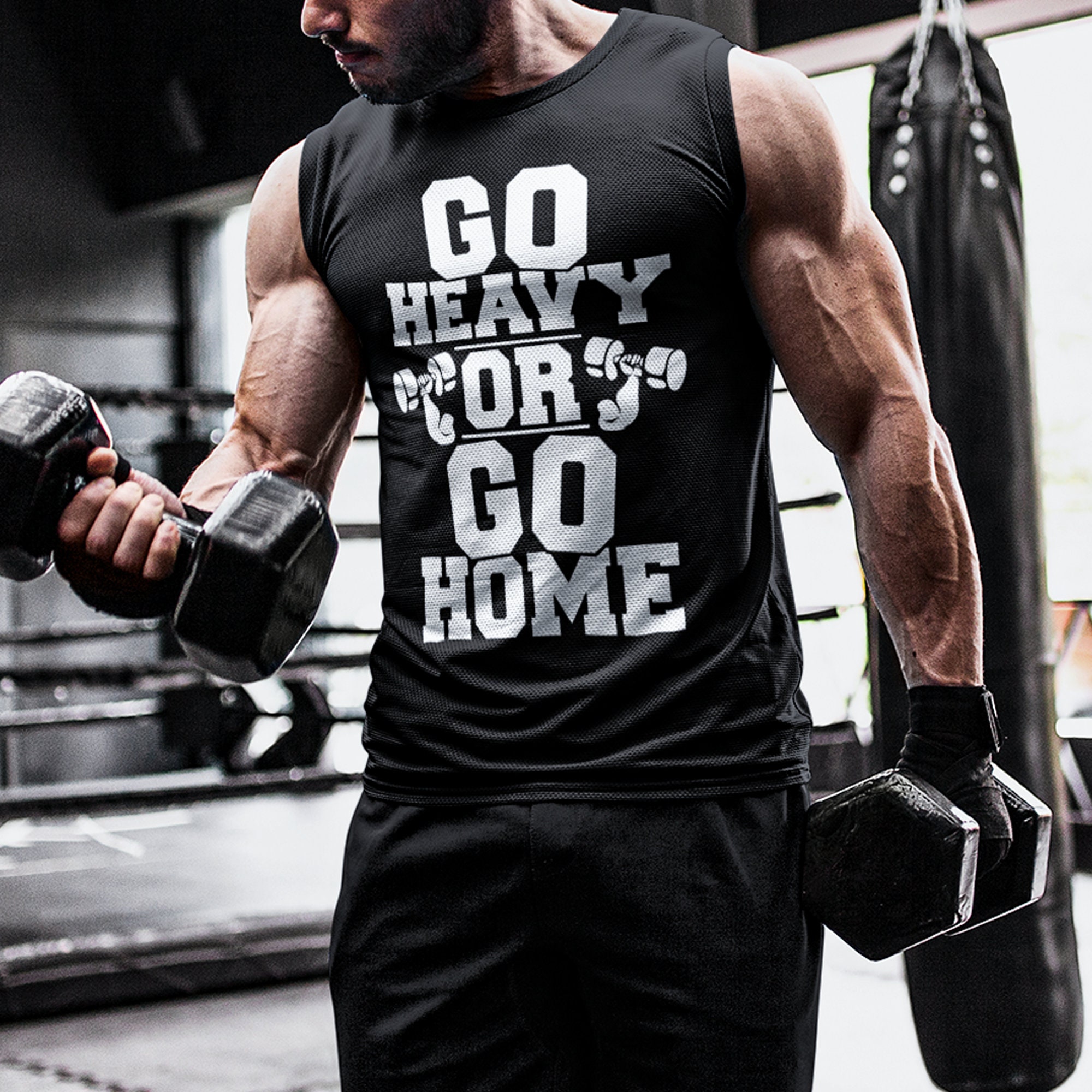 Go Heavy or Go Home Svg, Hard Work Svg, Workout Svg, Quote ...