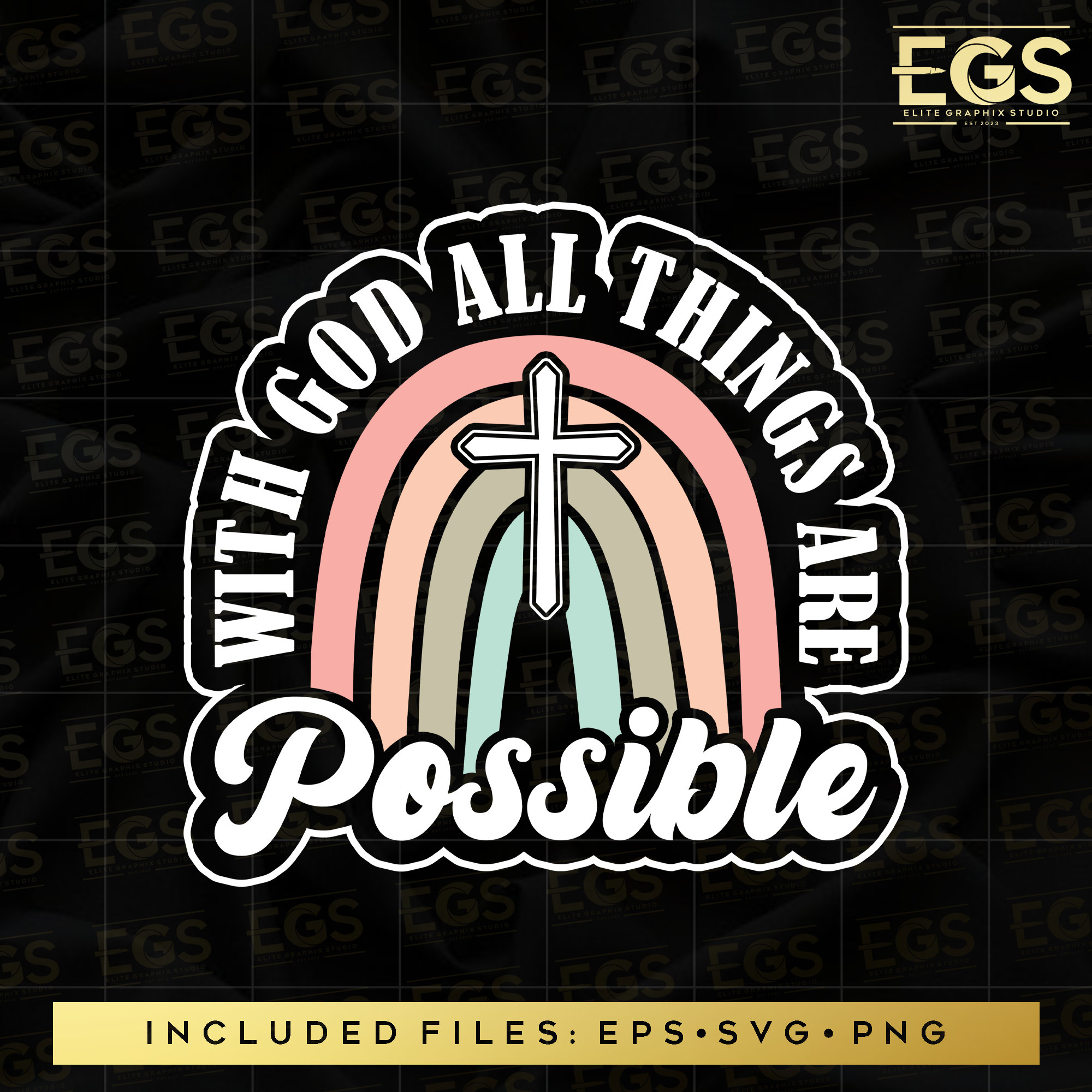 With God All Things Are Possible Svg Christian Designs Svg - Etsy