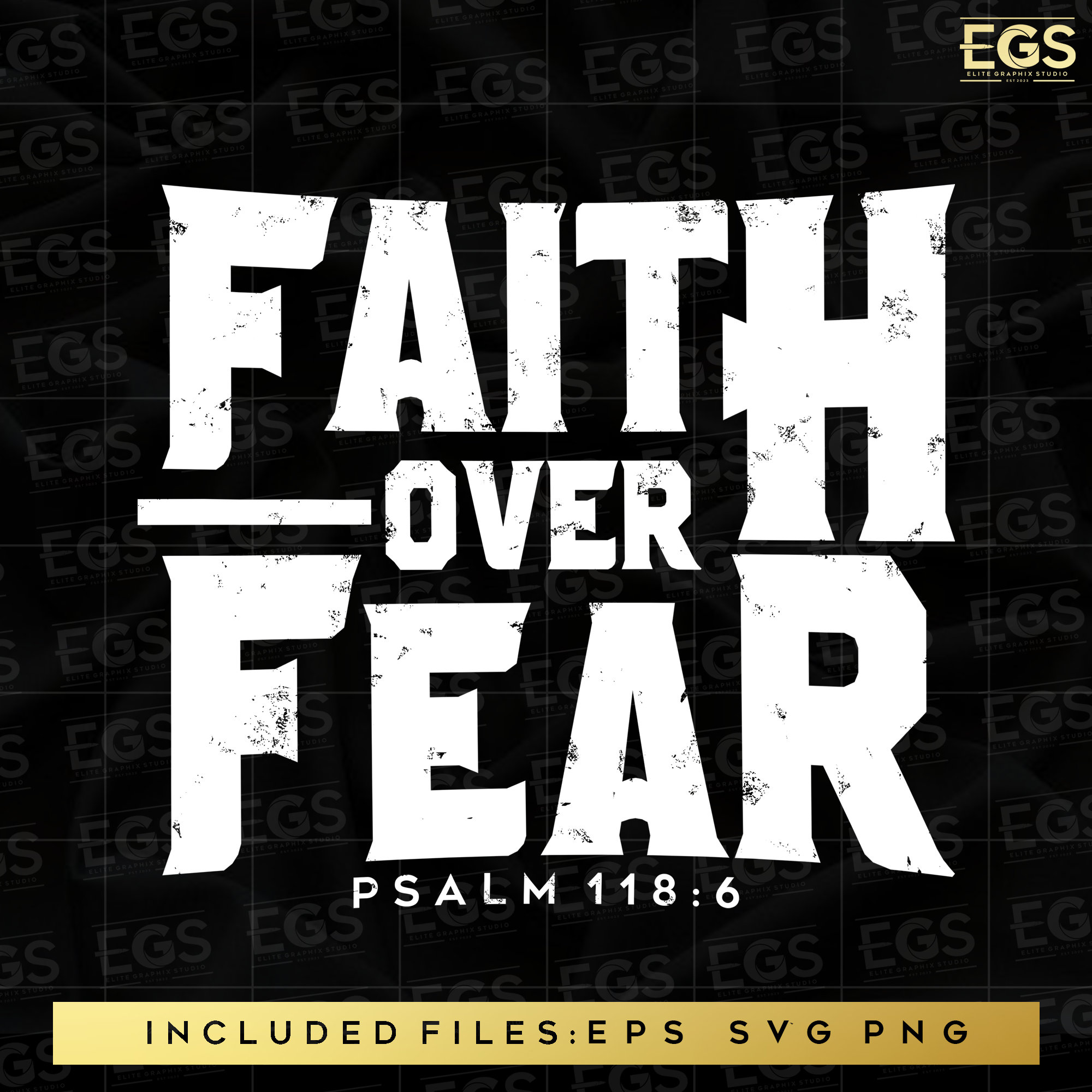 Faith Over Fear Svg Psalm Svg Christian Streetwear Svg - Etsy
